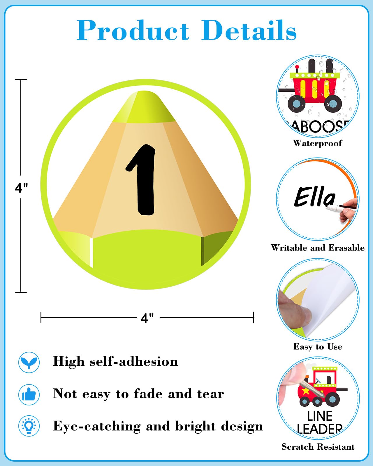 Snapklik.com : Classroom Line Up Spots - 4" Line Up Spots For Classroom ...