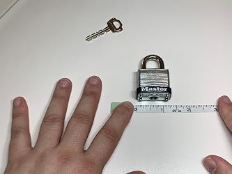 Master Lock 105D Wide Warded Padlock, 1-1/8-Inch, Steel, Keyed Padlocks ...