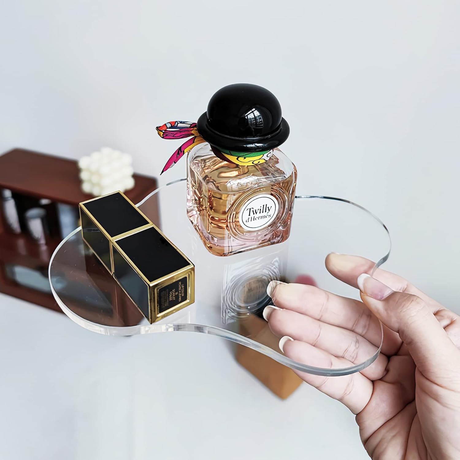 Amazon.com: 2Pcs Acrylic Irregular Coaster, Transparent Coaster for ...