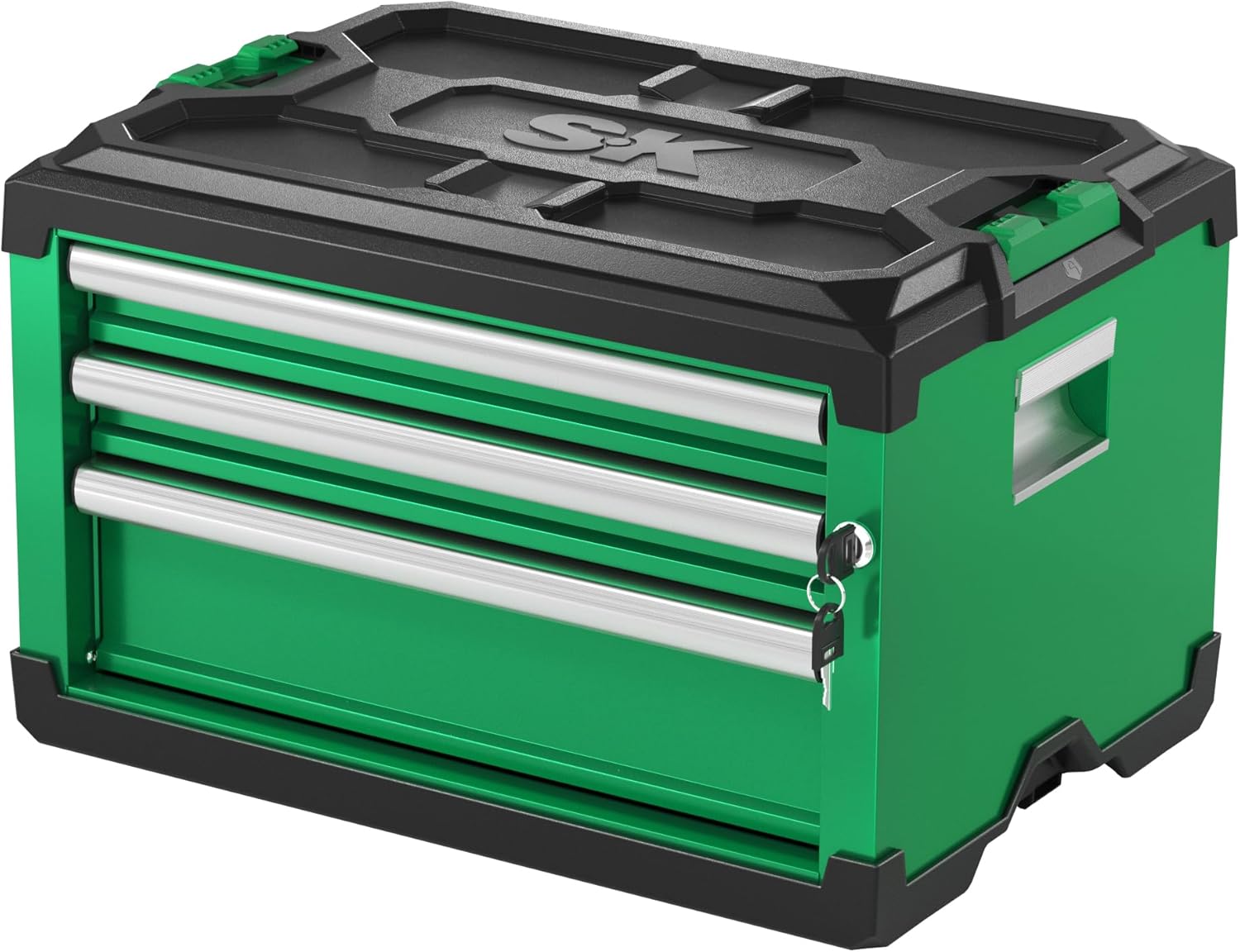 SK Modular Stackable Storage Tool Box, 20.5 Inch, 3-Drawer Steel Box ...