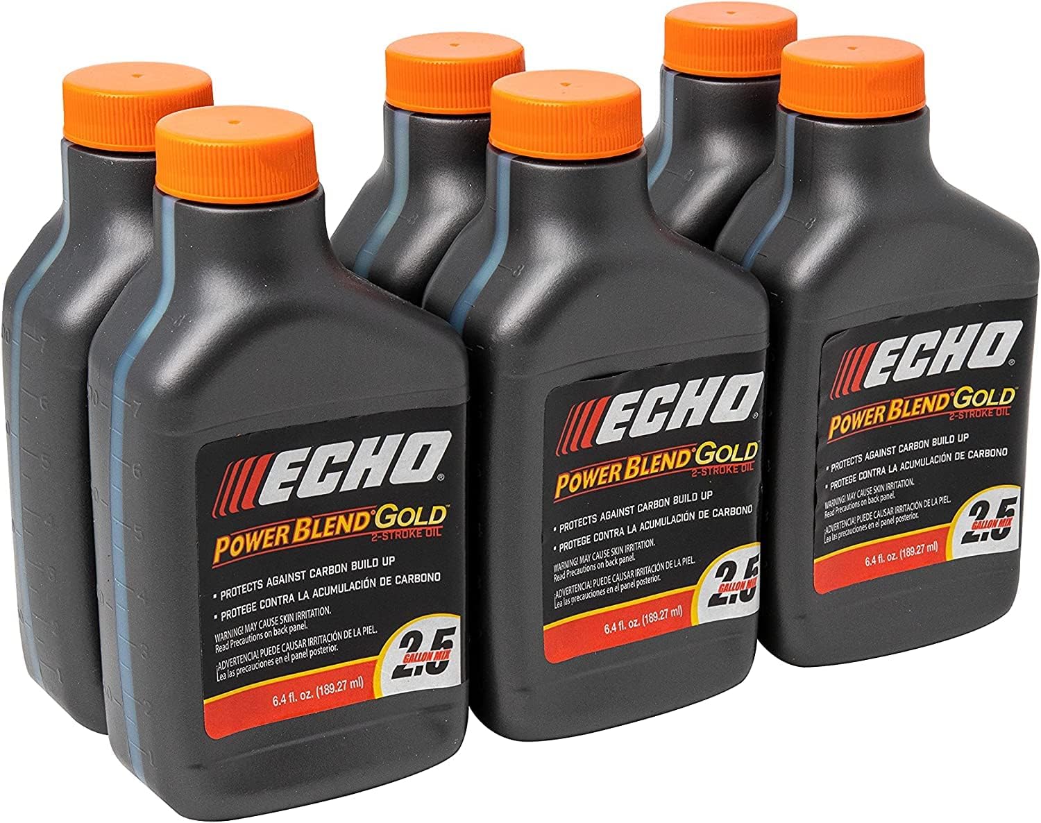 Amazon.com: Echo 24PK Oil 6.4 oz Bottles 2 Cycle Mix for 2.5 Gallon - Power Blend 6450025 ...