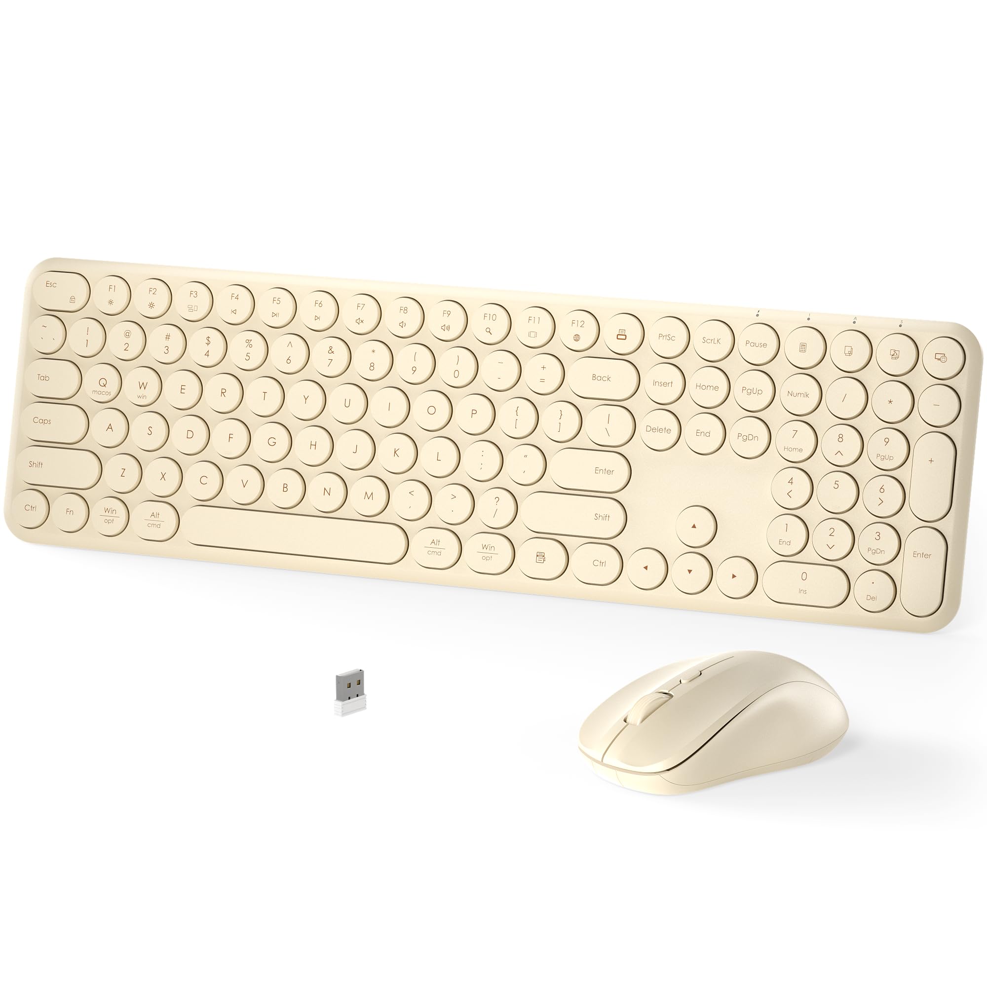 Amazon.com: Wireless Keyboard and Mouse Set – MPTOG Full-Sized 110Pcs ...