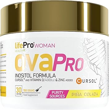 Life Pro Inositol Ovapro 3000mg PCOS, Inositol polvo para SOP con Myo ...