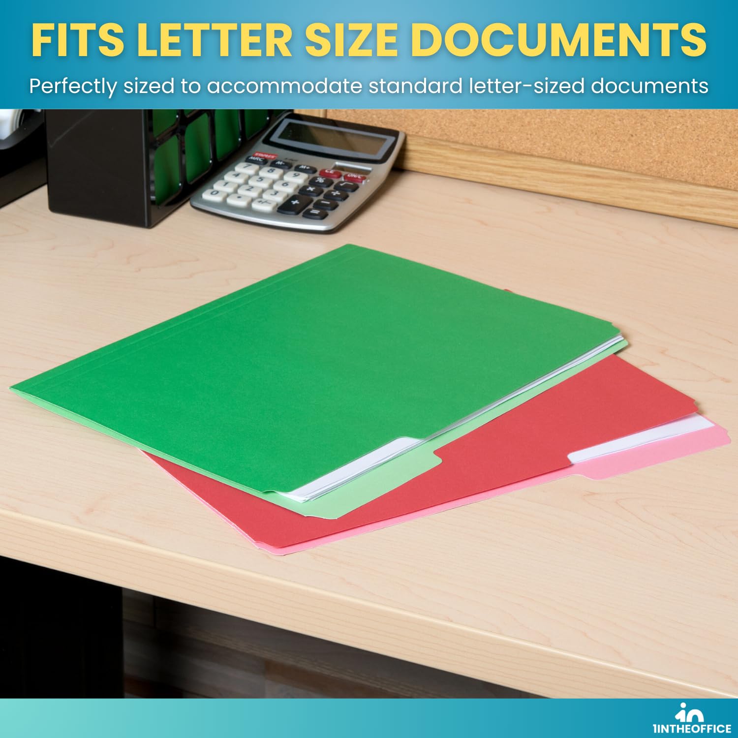 Snapklik.com : 1InTheOffice Colored File Folders Letter Size