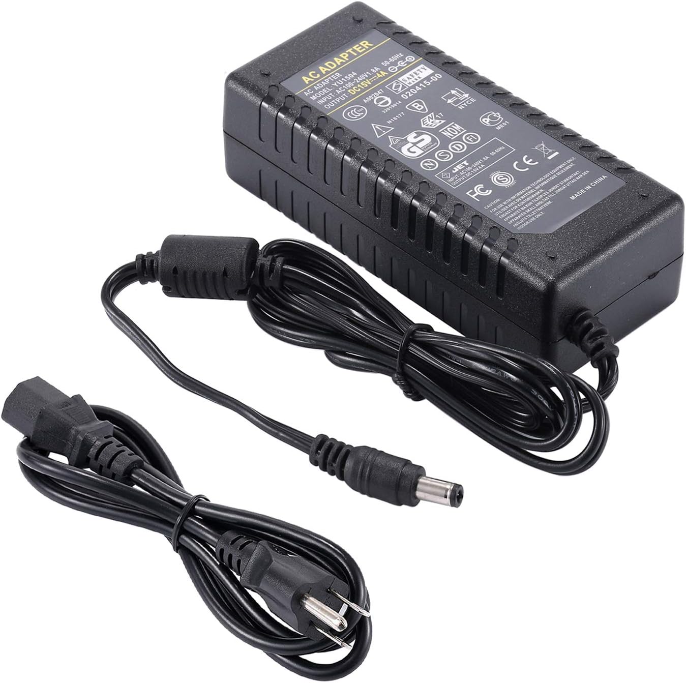 Amazon.com: 15V 4A Power Supply - COOLM 15V 4A 60W Power Adapter ...