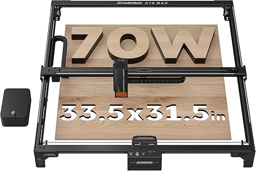 Amazon.com: ATOMSTACK A70 Max Laser Engraving and Cutting Machine, 70W ...