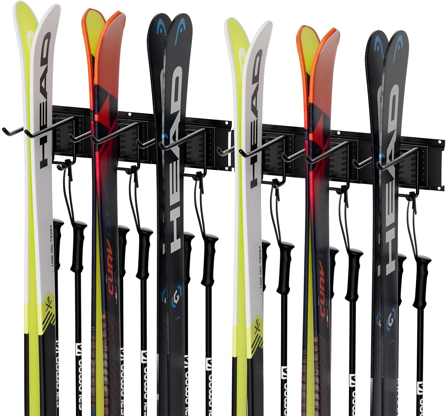 Amazon.com: OLORLEN Ski Rack,Wall Mounted for Garage Storage ...