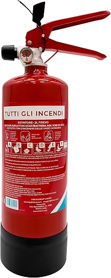 Firexo Estintore (2 Liter) - Estintore Per Casa, Auto, Cucina, Camper ...