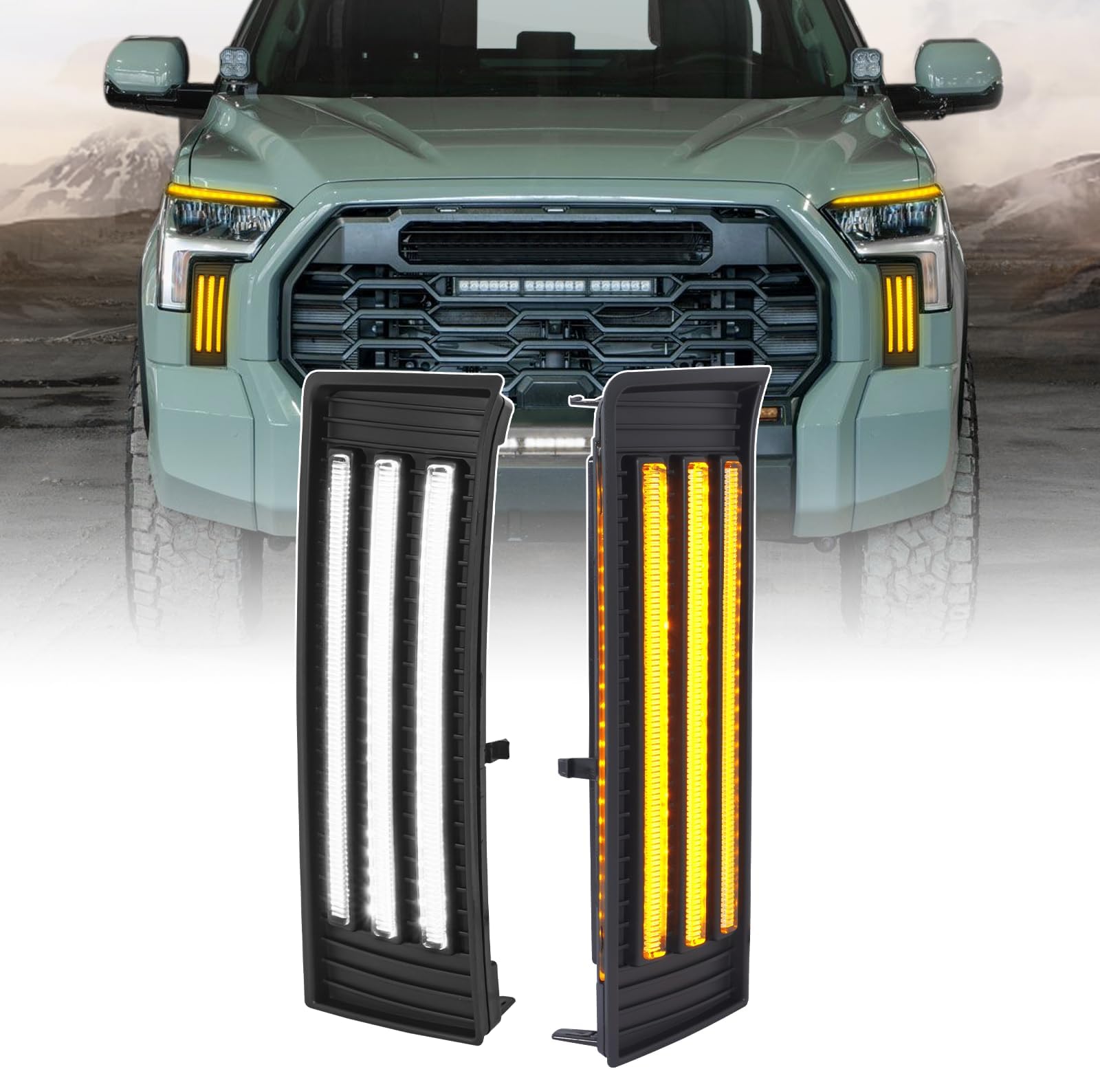 Amazon.com: LED Daytime Running Lights For 2022 2023 2024 Tundra Fog ...