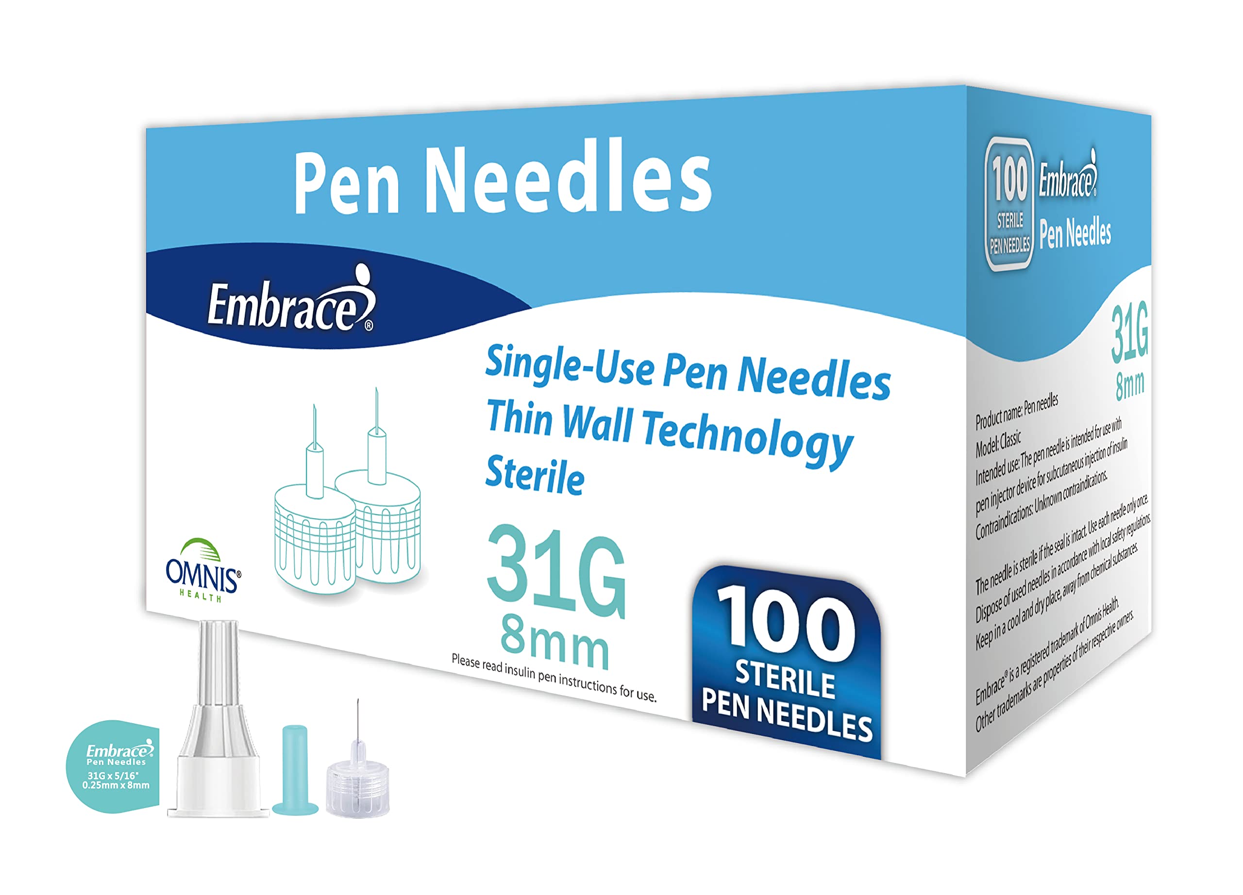 Snapklik.com : Embrace Insulin Pen Needles
