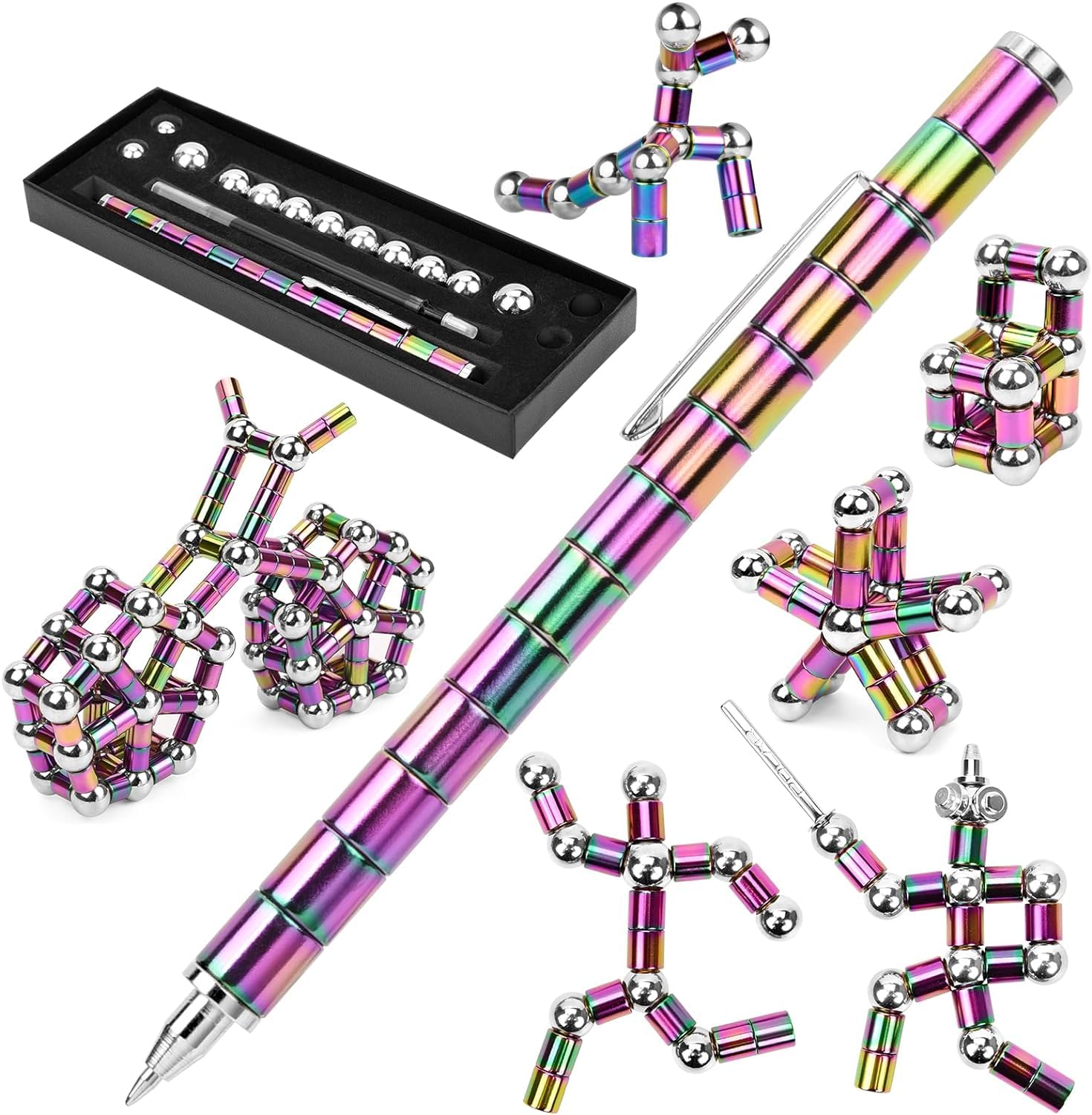 ANISTOLL Magnetic Pen, Fidget Pen, Decompression Magnetic Toy Pen, Gift ...
