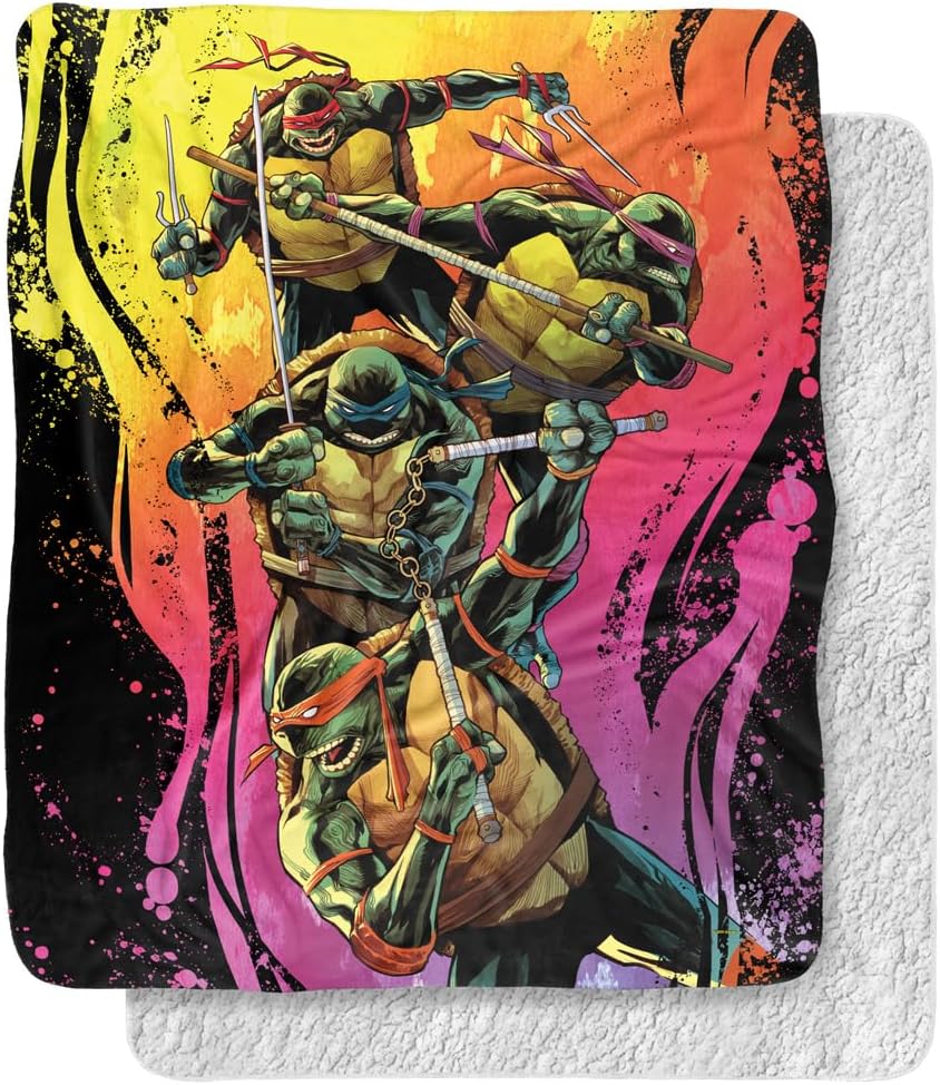 Amazon.com: Teenage Mutant Ninja Turtles TMNT Gradient Group Splash ...