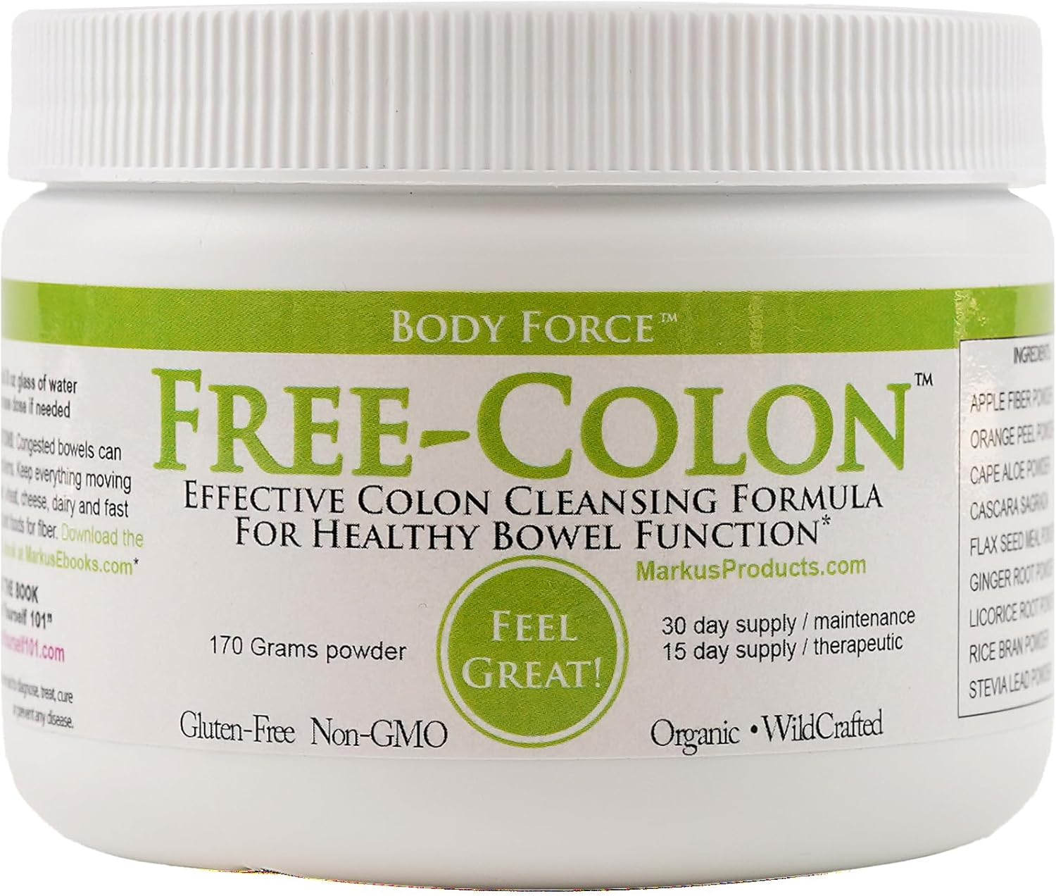Amazon.com: Colon Formula Powder by Markus- Comprehensive Colon ...