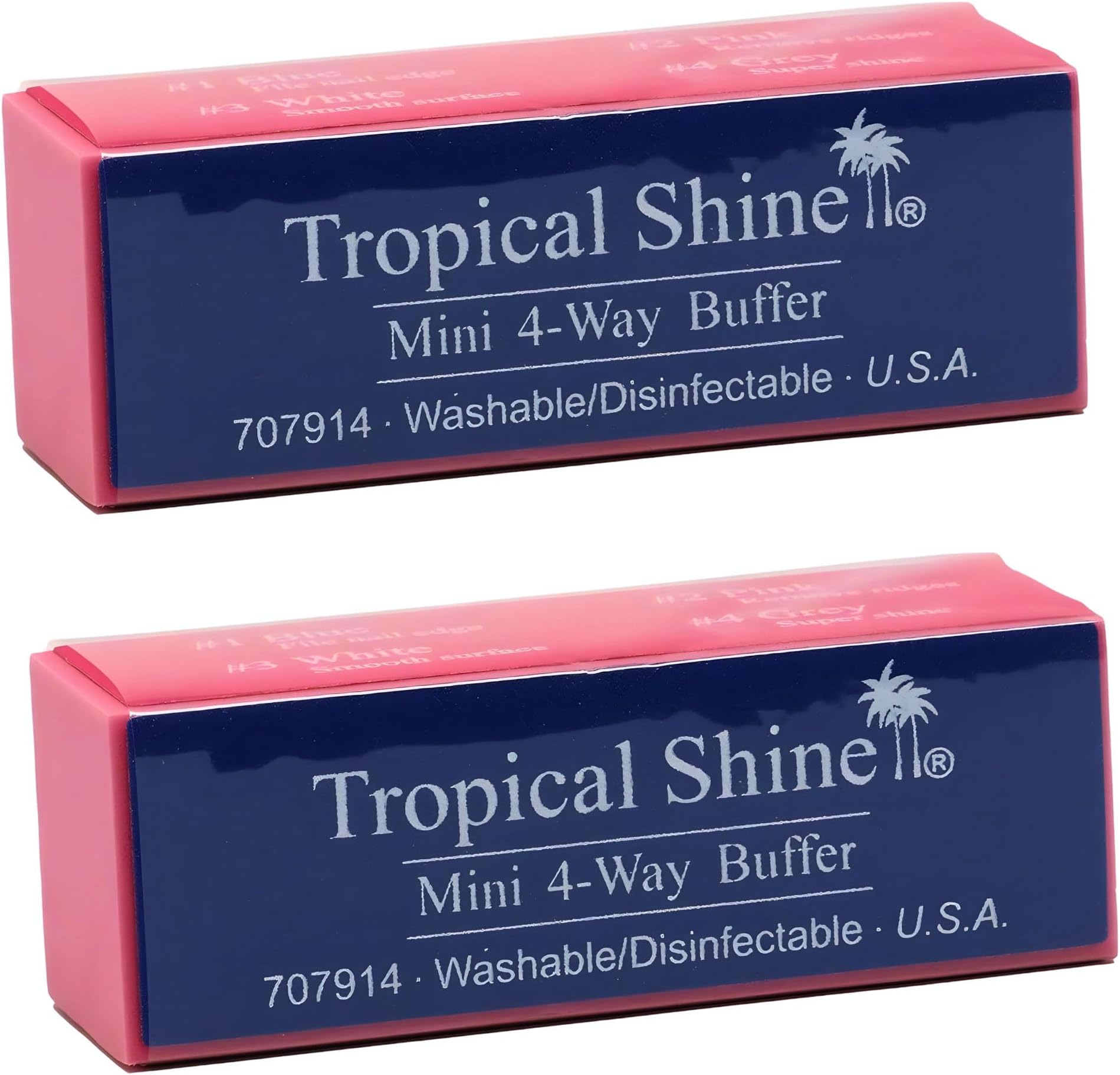 Amazon.com : Tropical Shine Mini 4 Way Buffer Block - Professional Nail ...