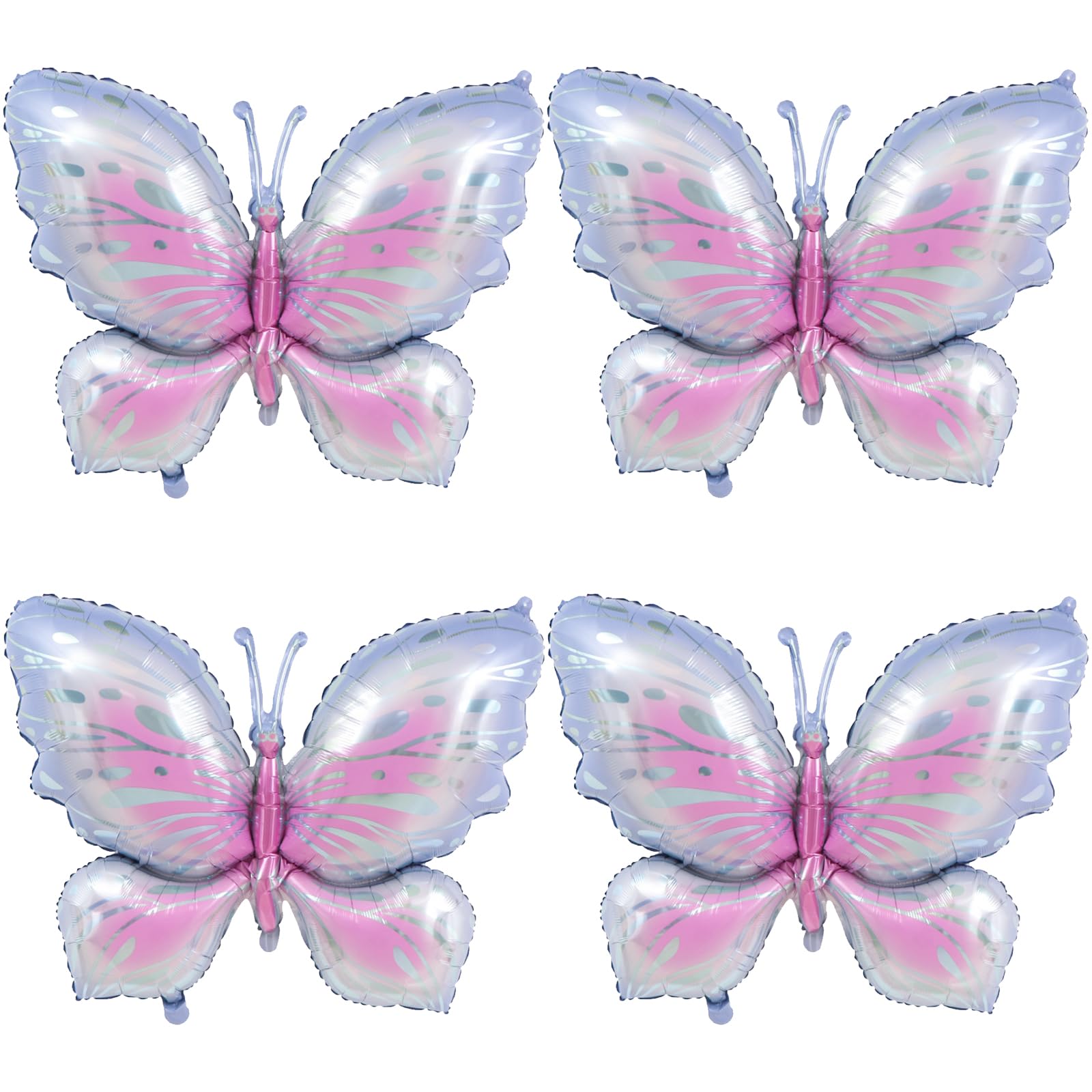 Snapklik.com : Pink Butterfly Balloons,4 PCS 40 Inch Butterfly Birthday ...