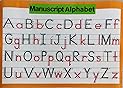 ABC Alphabet Cursive & Manuscript Writing Poster Set for kids | School ...