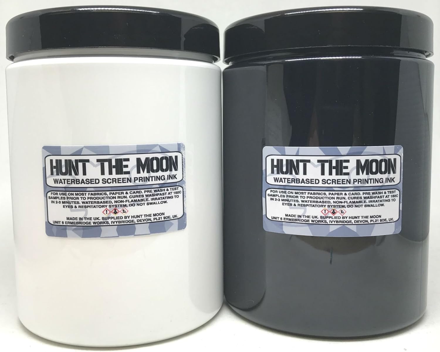 Amazon.com: Hunt The Moon Black and White Water Based Screen Printing ...