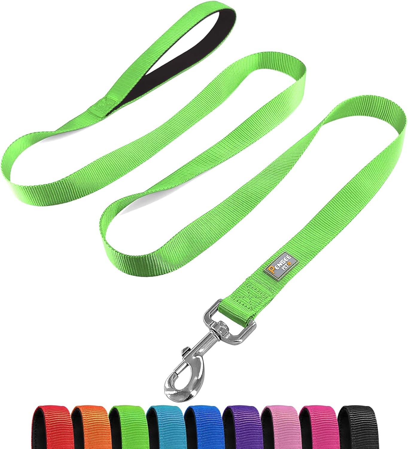 Amazon.com : PenSeepet Basic Dog Leashes 6 FT Padded Handle Nylon Dogs ...