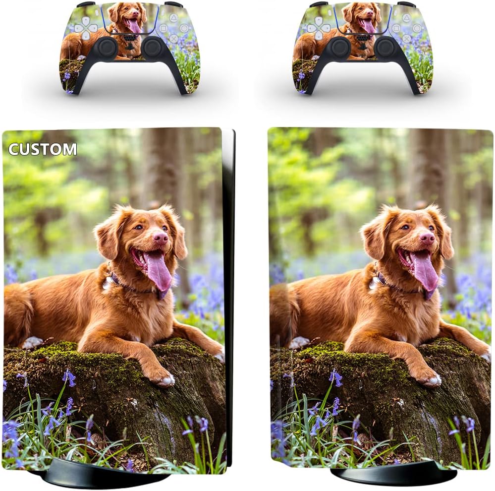 Amazon.com: Custom Vinyl Skin Sticker Decal Cover for PS5 Disc Edition ...
