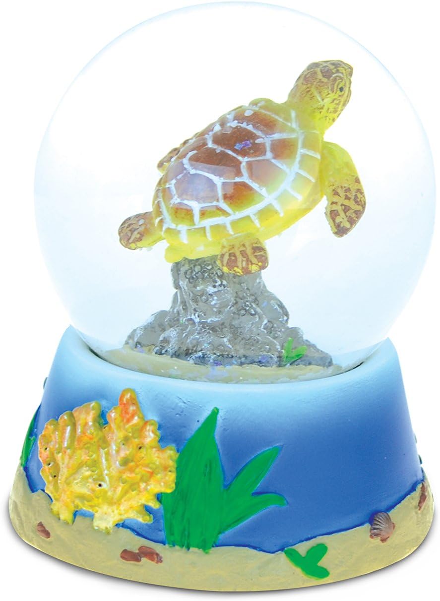 Amazon.com: CoTa Global Sea Turtle Snow Globe - Sparkly Water Globe ...