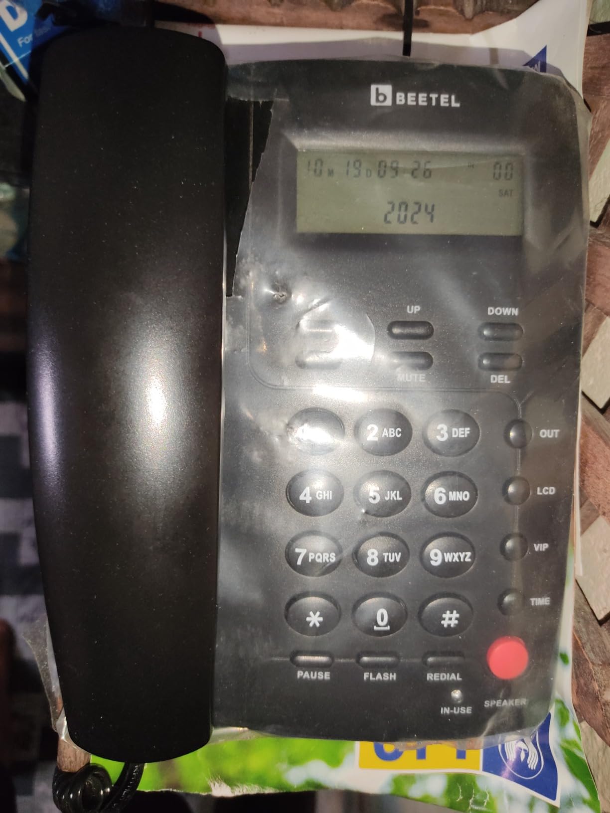 Beetel M56 Caller ID Corded Landline Phone with 16 Digit LCD Display ...