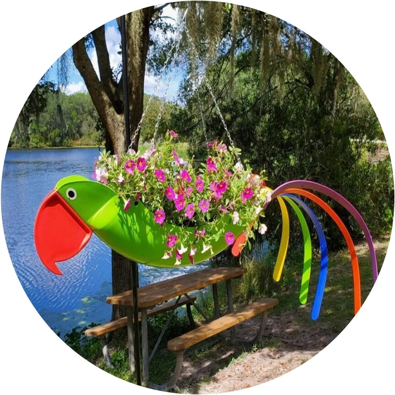 Amazon.com: 2-piece set of flying pots in parrot and rooster shapes ...