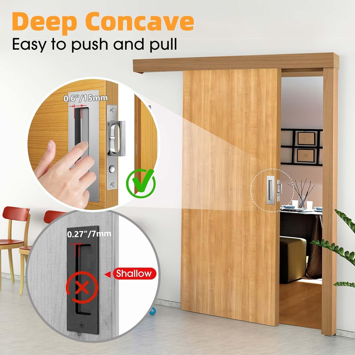 Low Profile Recessed Panic Hardware Runners Sliding Door Systems