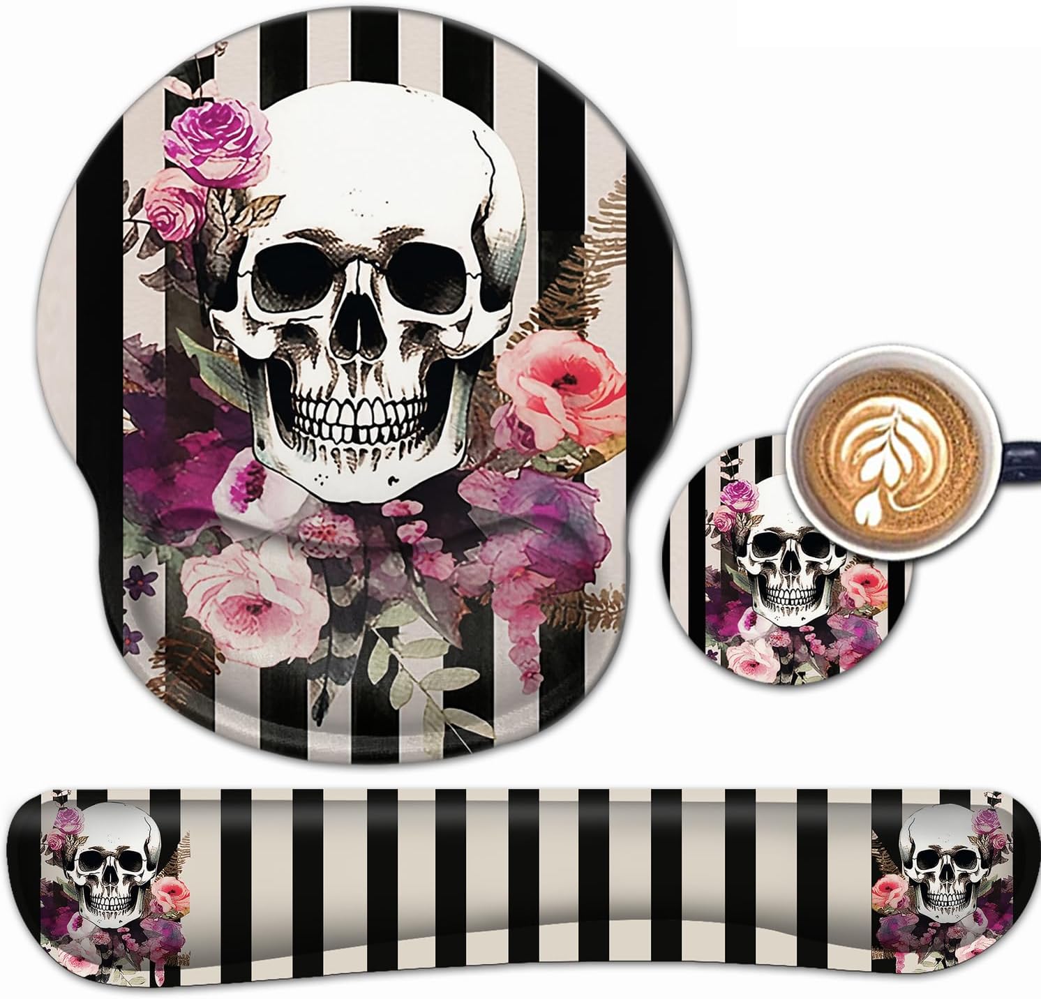 Amazon.com : Ergonomic Gaming Mouse Pad Wrist Support and Memory Foam ...