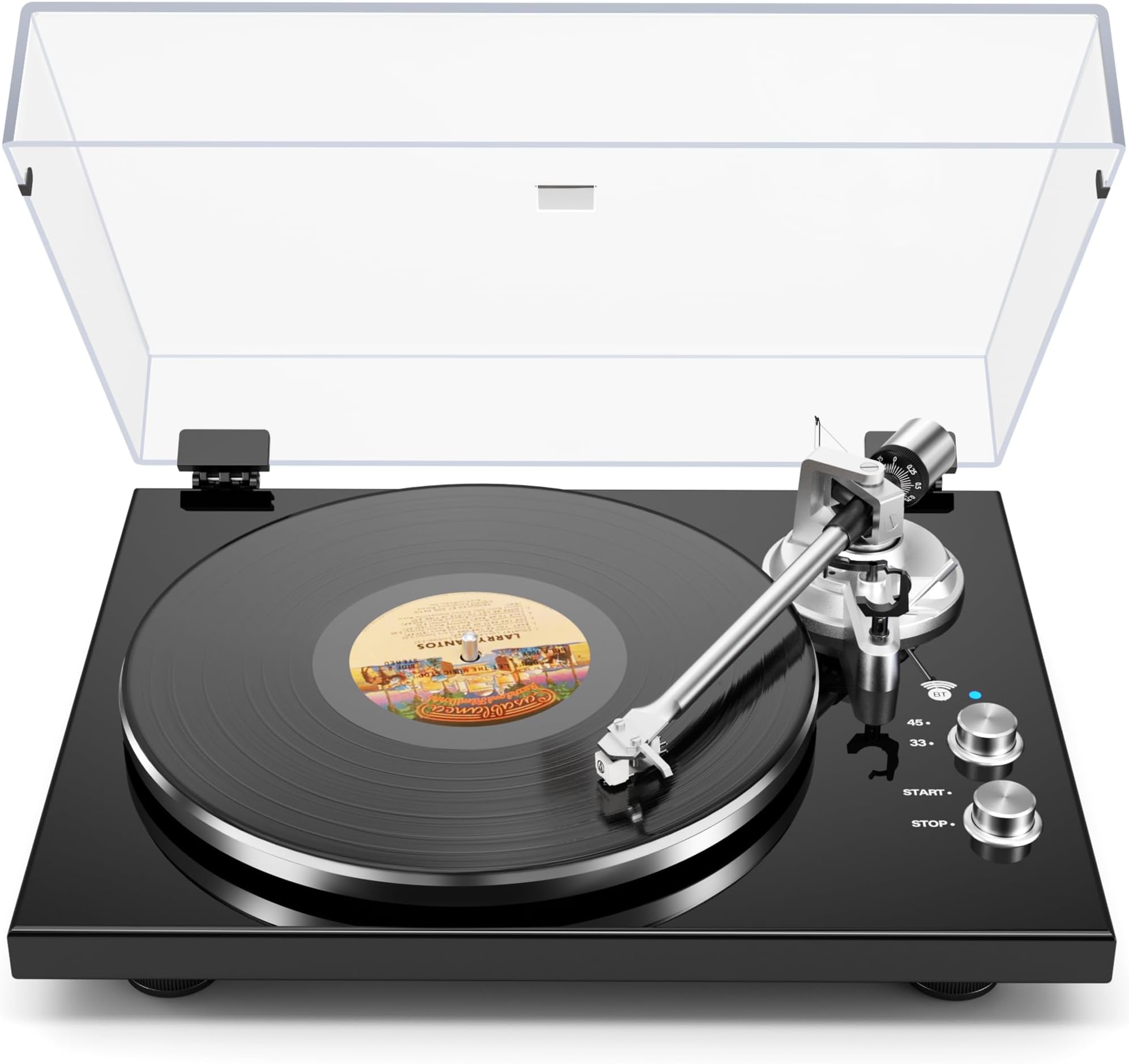 Amazon.com: VOKSUN Record Player,Hall-Level Audio Quality Turntable,3 ...