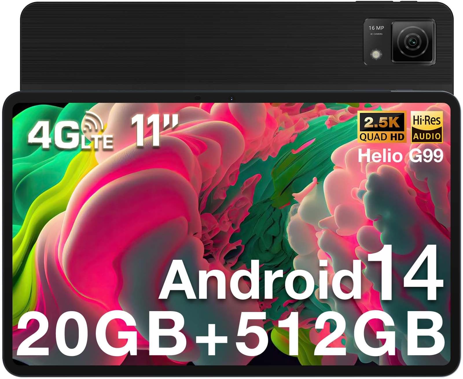 Amazon.com : DOOGEE T40 Android Tablet,20GB+512GB/2TB Expand,11" 2.5K Ultra Clear Display ...