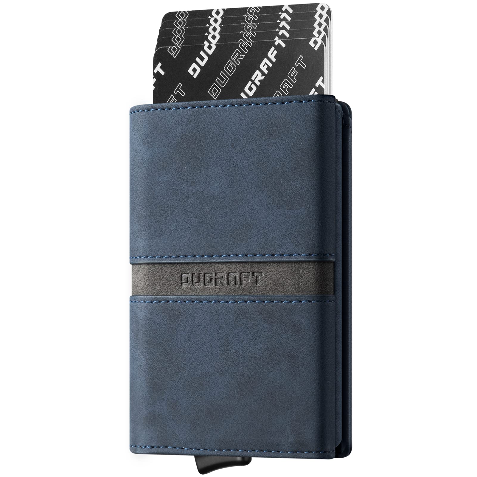 Amazon.com: DUGRAFT Card Holder Wallet with ID Window, Leather Mens ...