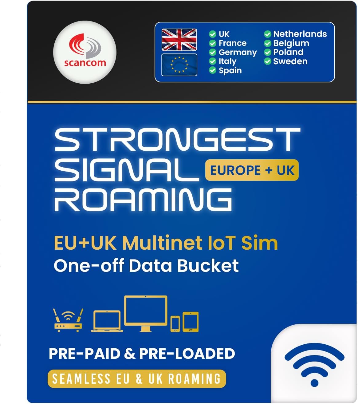 UK and EU Multi-Network Roaming Data Sim - Automatically Connects to ...