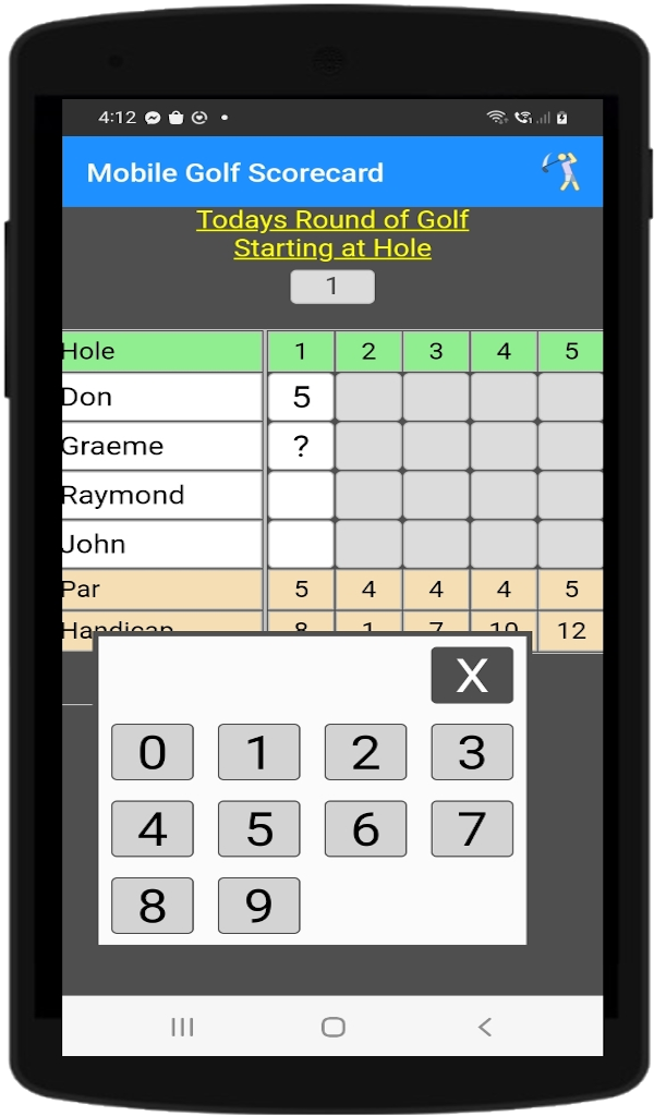 Mobile Golf Scorecard - App on Amazon Appstore