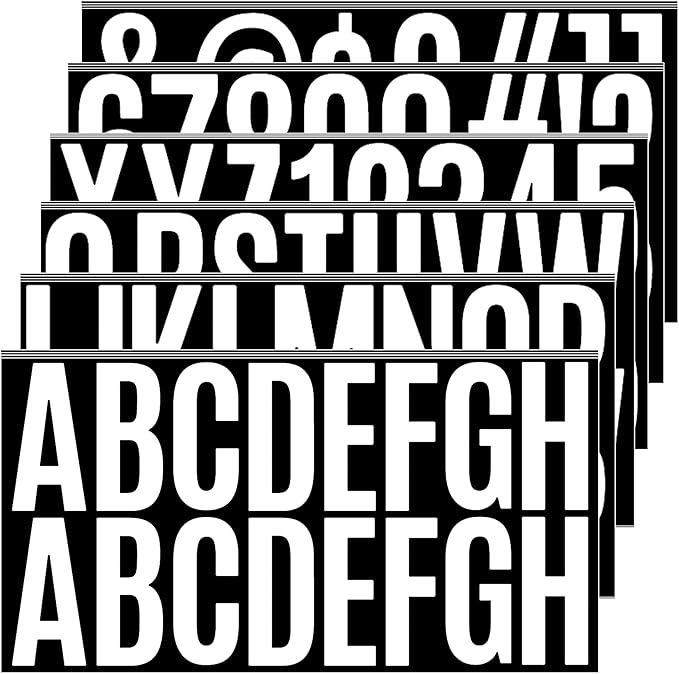 Amazon.com: 24 Sheets 400 PCS 2.5 inch Large Vinyl Letter Stickers for ...