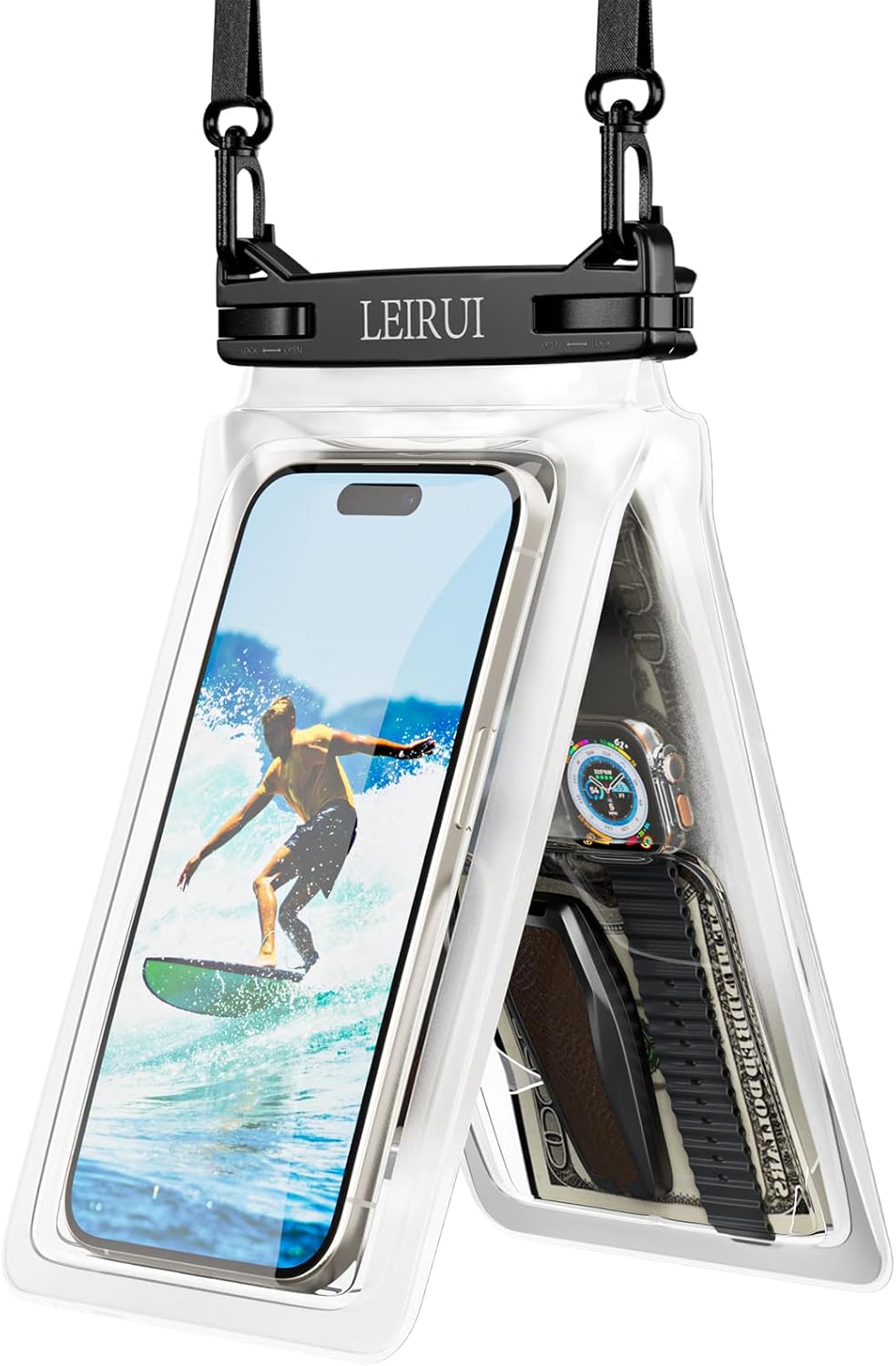 Amazon.com: Large Waterproof Phone Pouch for iPhone 15/14/13 & Samsung ...