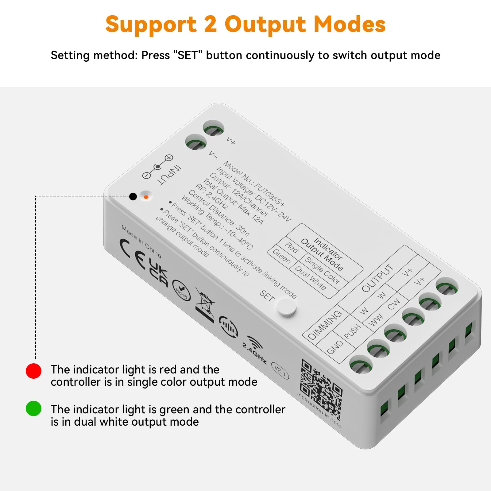 Snapklik.com : PAUTIX Single Color+CCT LED Controller Kit,2.4G RF ...