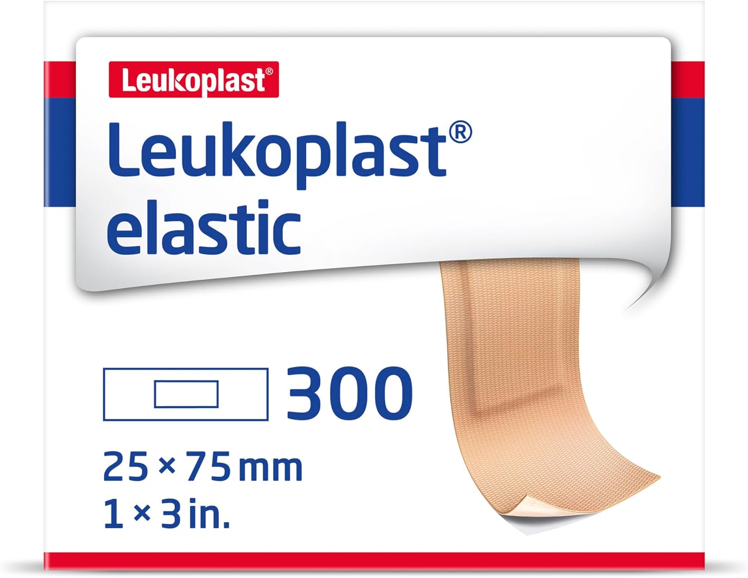 Amazon.com: Leukoplast Elastic Fabric Adhesive Latex Free Bandages ...