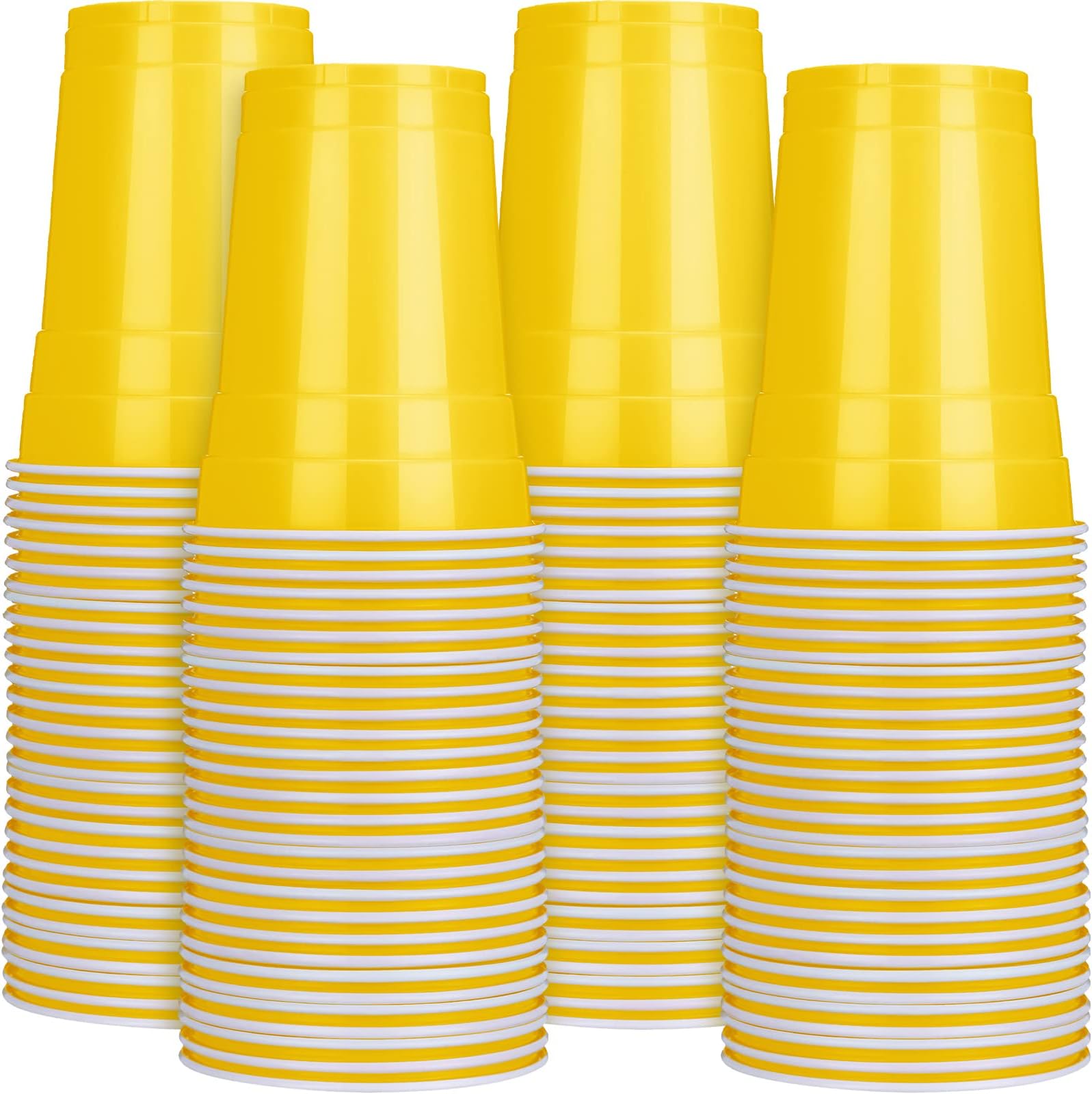 Amazon.com: Hoolerry 200 Pack Plastic Cups Bulk 16 oz Party Disposable ...