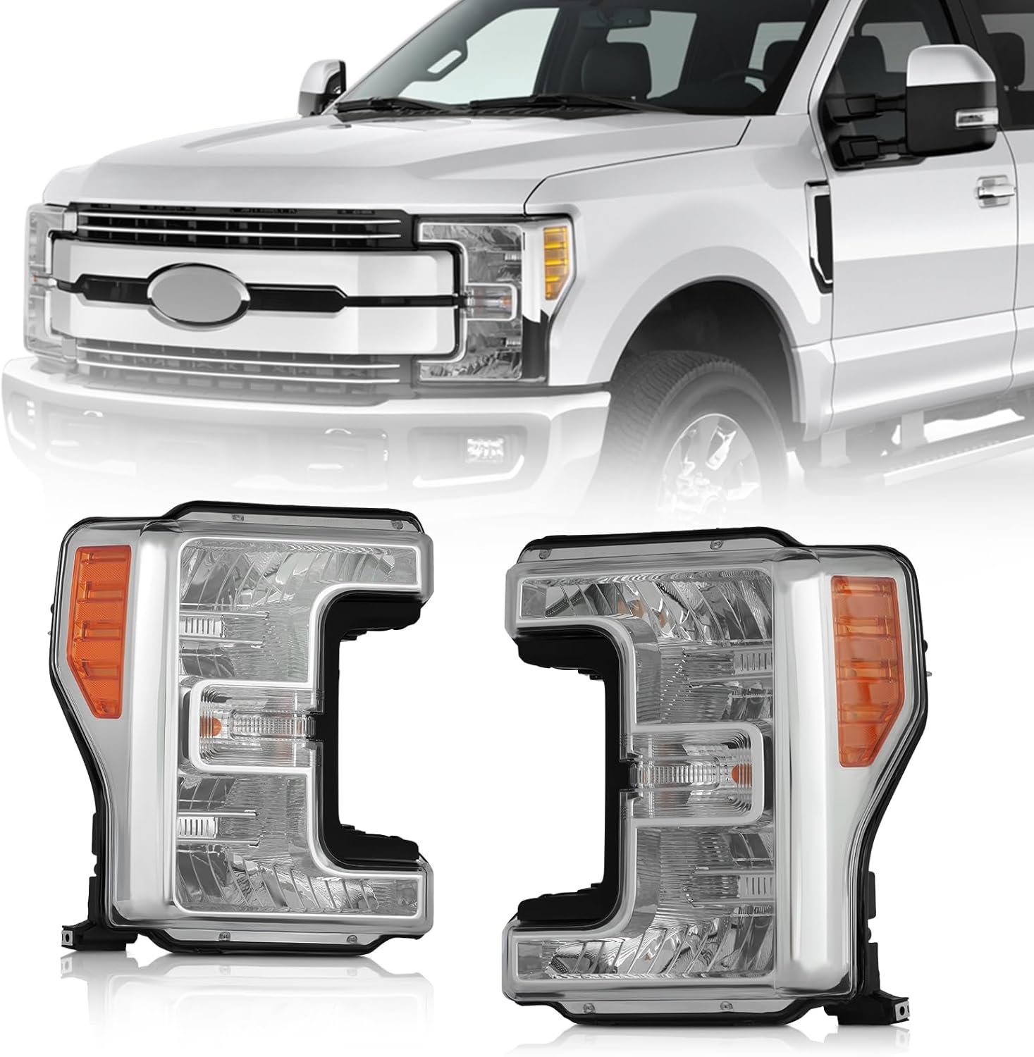 Amazon.com: KARPAL 1 Pair Left and Right Side Headlight Fit for 2017 ...