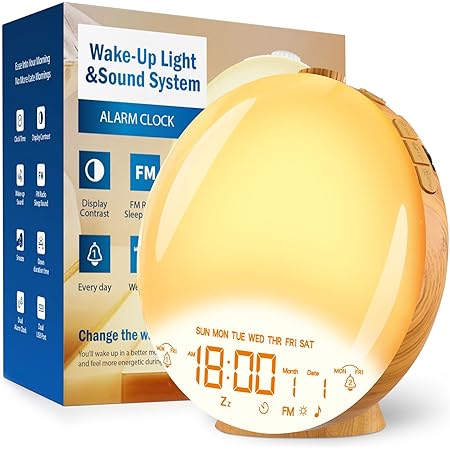 Amazon.com: Lumie Bodyclock Shine 300 – Wake-up Light Alarm Clock with ...