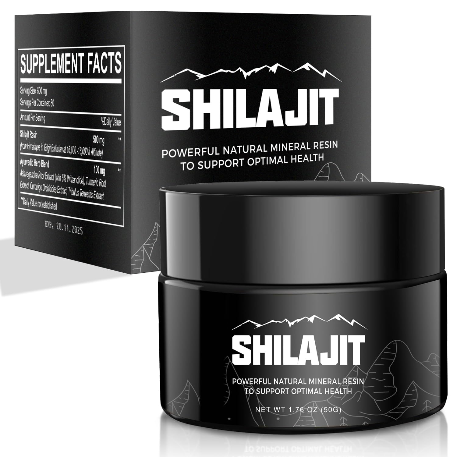 Shilajit Pure Himalayan Shilajit Resin 600mg Himalayan Shilajit Resin ...