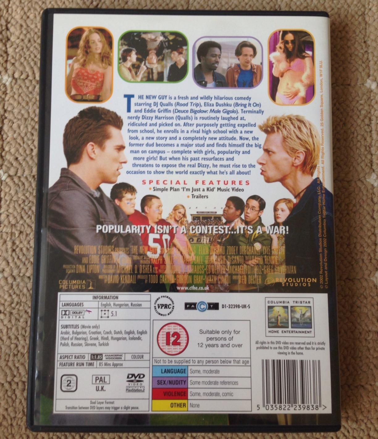 The New Guy [VHS] [2002]: Amazon.co.uk: DVD & Blu-ray