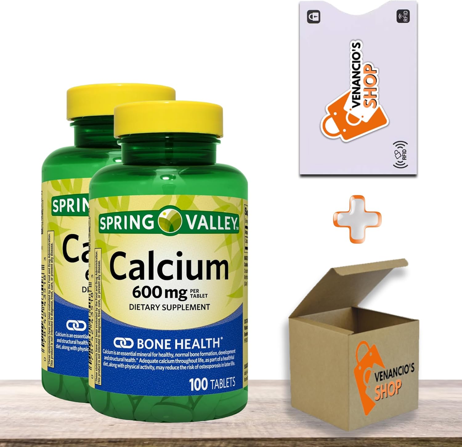 Amazon.com: Spring Valley Calcium 600 mg 100 Tablets, Dietary ...