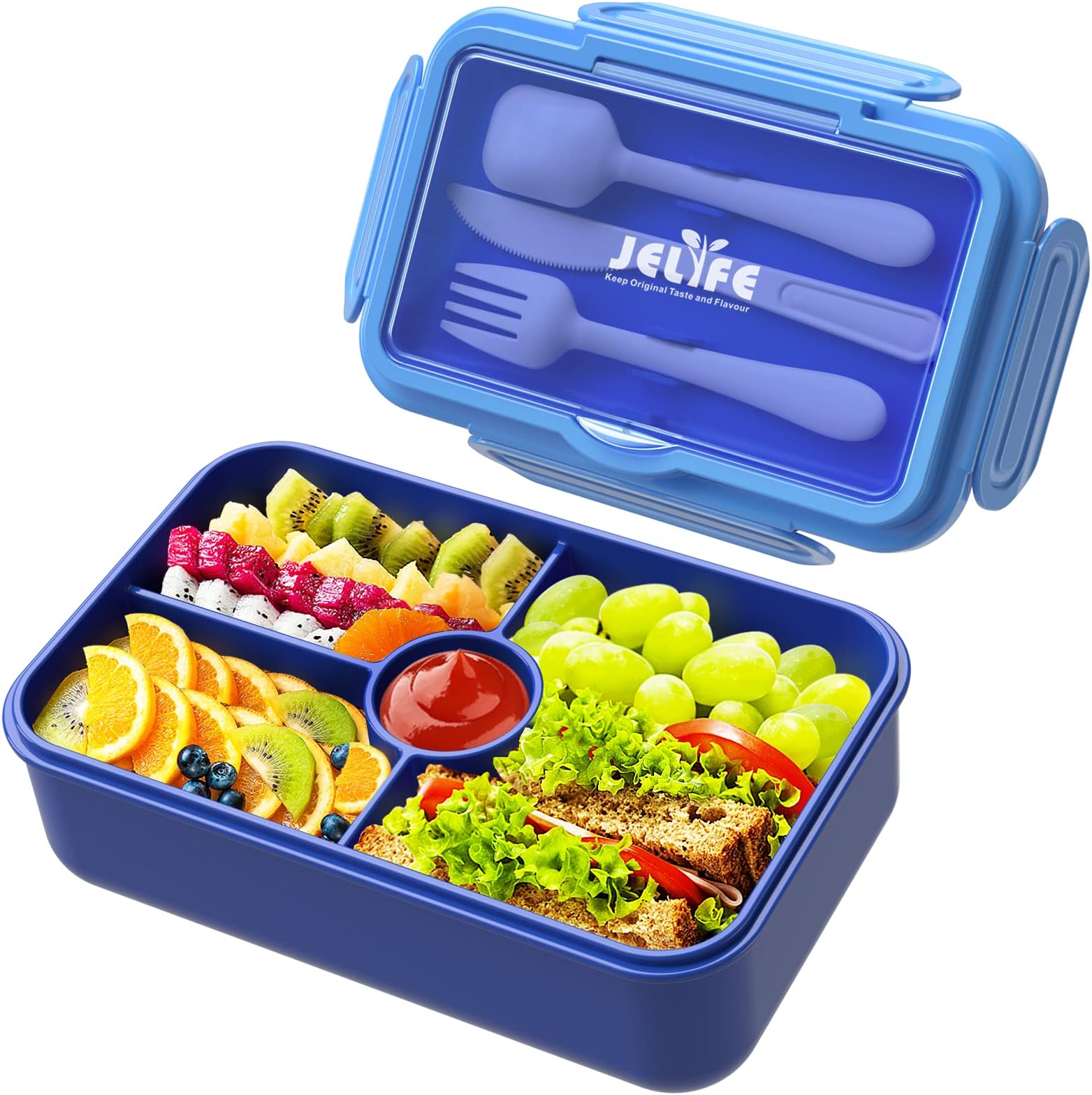 Amazon.com: GoBe Kids Lunchbox with Small Snack Spinner Flip - Bundle ...