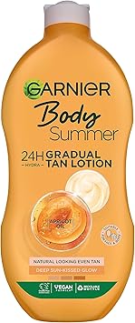 Garnier Summer Body Gradual Tan Moisturiser, For A Radiant, Sun Kissed ...