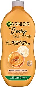 Garnier Summer Body Gradual Tan Moisturiser, For A Radiant, Sun Kissed ...