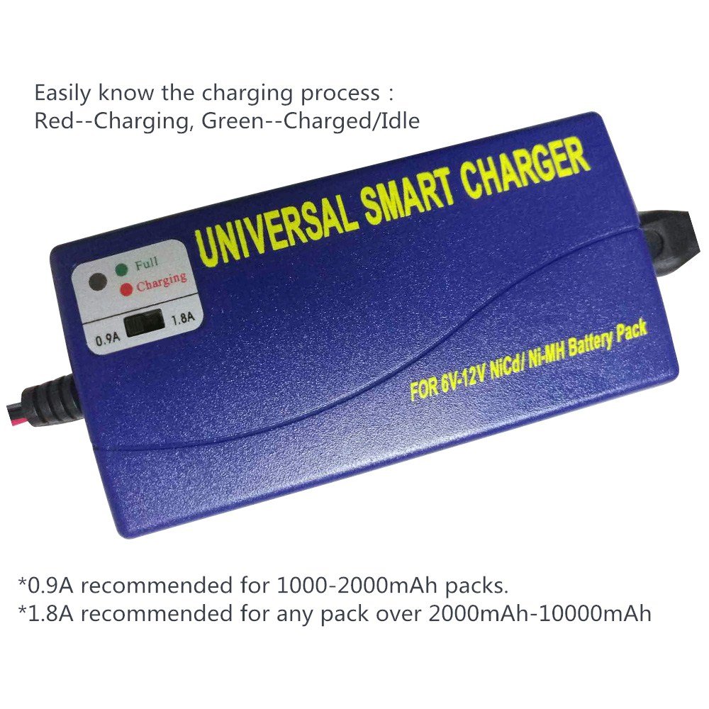 6V- 12V Universal Smart Battery Charger for 5S-10S NIMH NICD RC Car ...