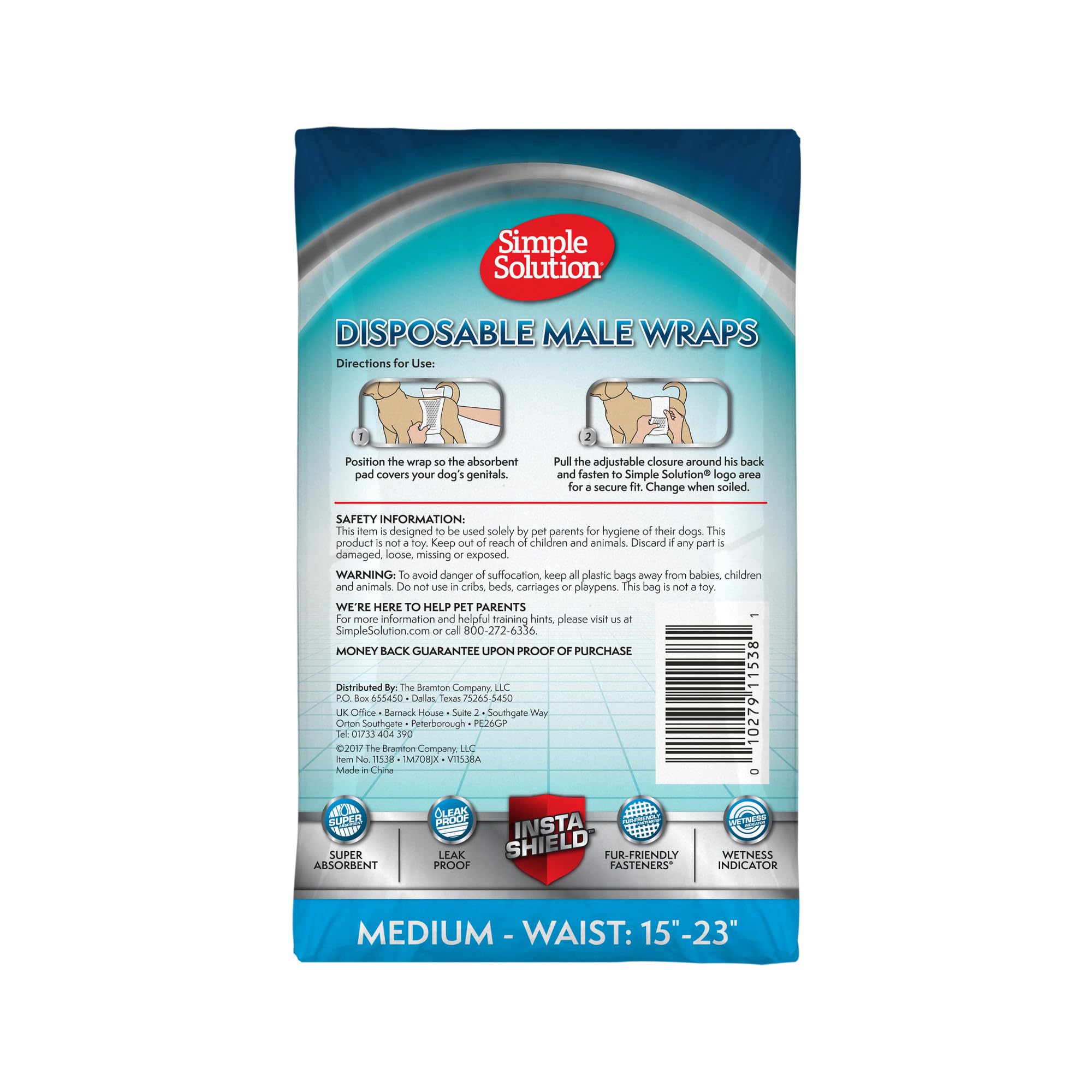 Snapklik.com : Simple Solution Disposable Wraps For Male Dogs, Dog ...