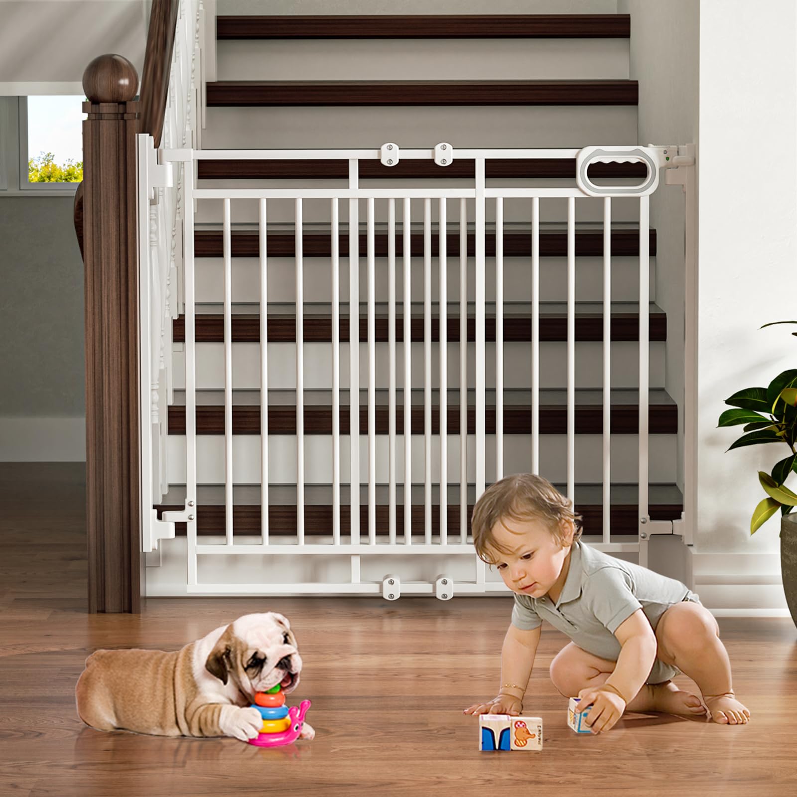 Snapklik.com : Moms Choice GROWNSY Baby Gate No Bottom Bar, Adjustable ...