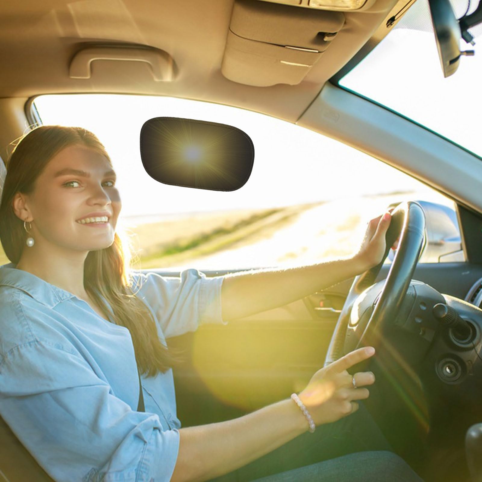 Amazon.com: PUMHUBO Adjustable Car Side Window Sun Shade - Rotatable ...